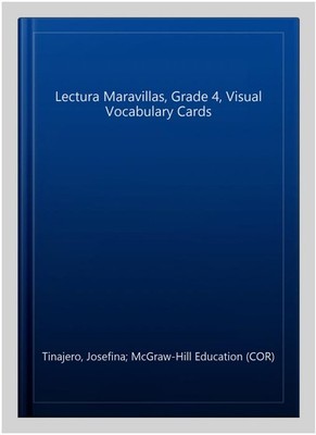 Lectura Maravillas, Grade 4, Visual Vocabulary Cards, Paperback by ...