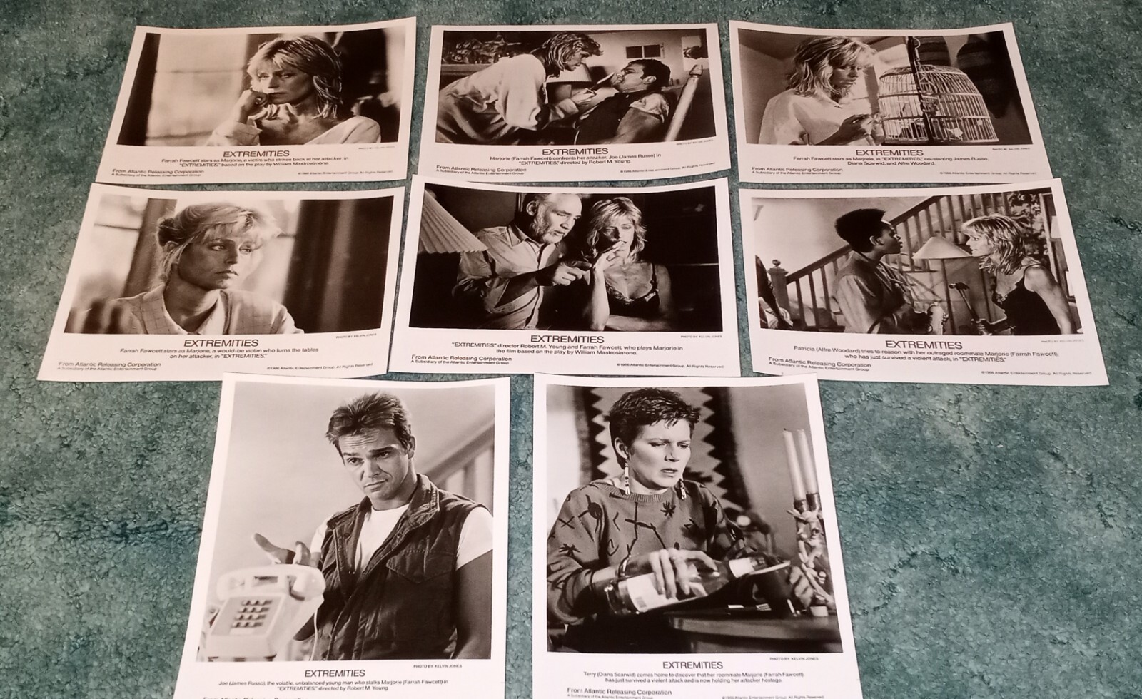 Vintage 1986 Extremities Movie Press Kit 8 Photos Farrah Fawcett | eBay