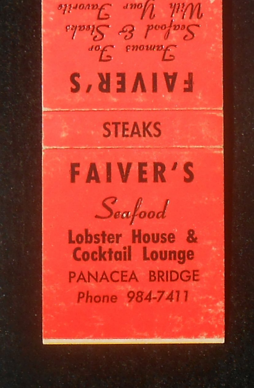 1960s Faiver's Seafood Lobster House & Cocktail Lounge Panacea Bridge ...