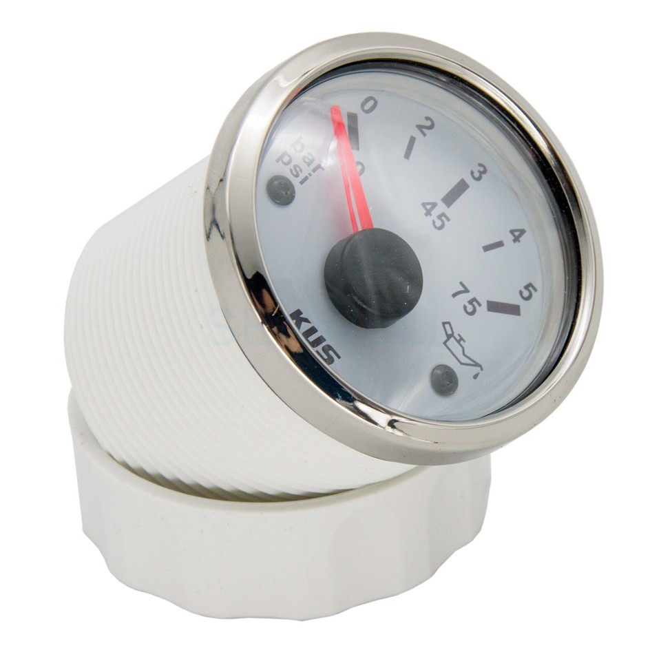 Universal KUS Boat Oil Pressure Gauge Marine Engine Oil Press Meter ...