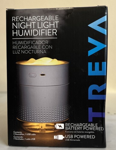 Treva Night Light Rechargeable Portable Humidifier New Open Box | eBay