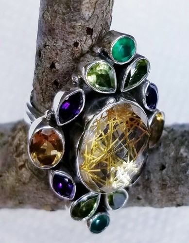 NEW Nicky Butler Raj Collection Sterling Gold Rutile Quartz ...