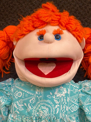 Large Puppet Productions 1970's Orange Hair Girl Elizabeth’s Puppet 23 ...