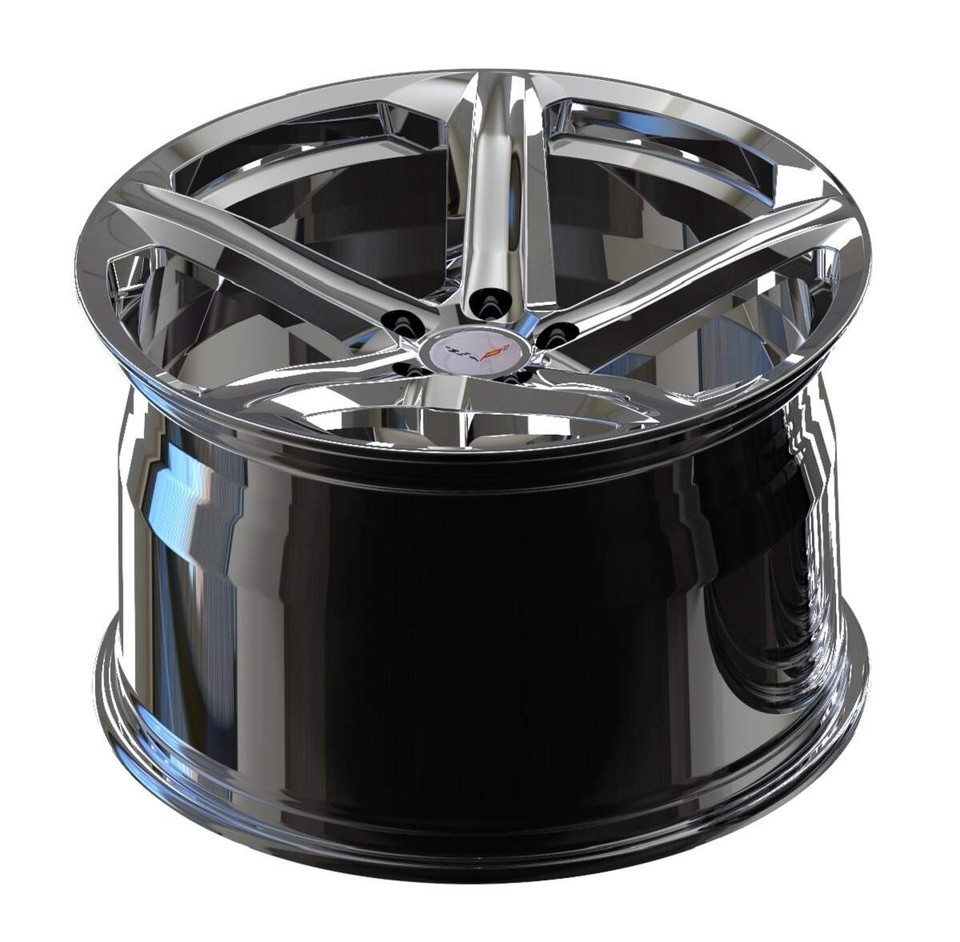 19" 20" GEM G8Z Forged Chrome wheels for C8 Corvette Stingray Z51 Base ...