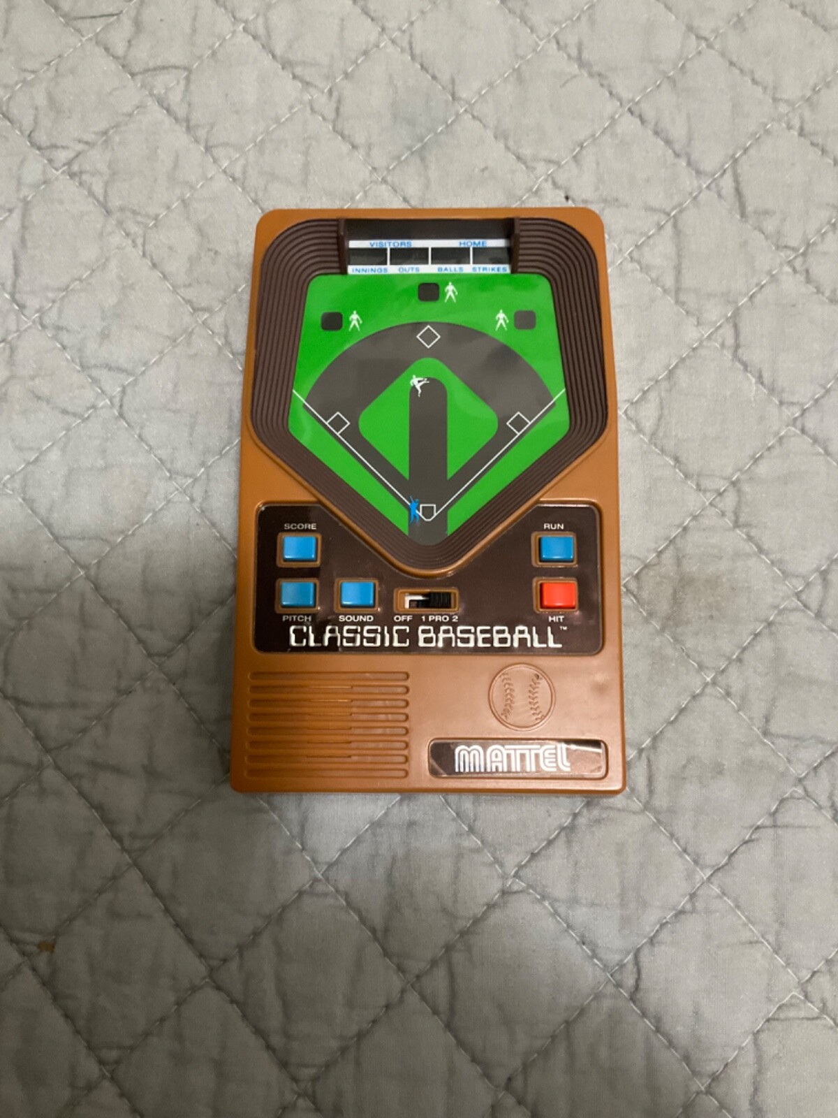 2001 Mattel Electronics Classic Baseball Handheld Electronic Game Free ...