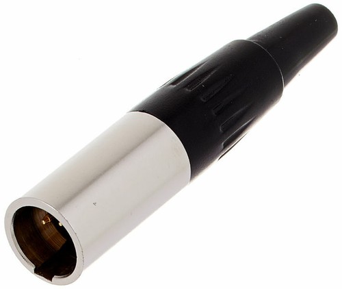 5x TA4M 4 Pin Mini XLR Male Inline Socket Fits TA4F Female Audio ...