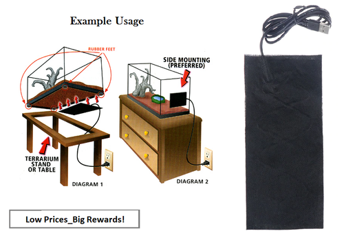 50 Degrees C + Heat Pad Heating Cloth USB 20cm Low Power High ...