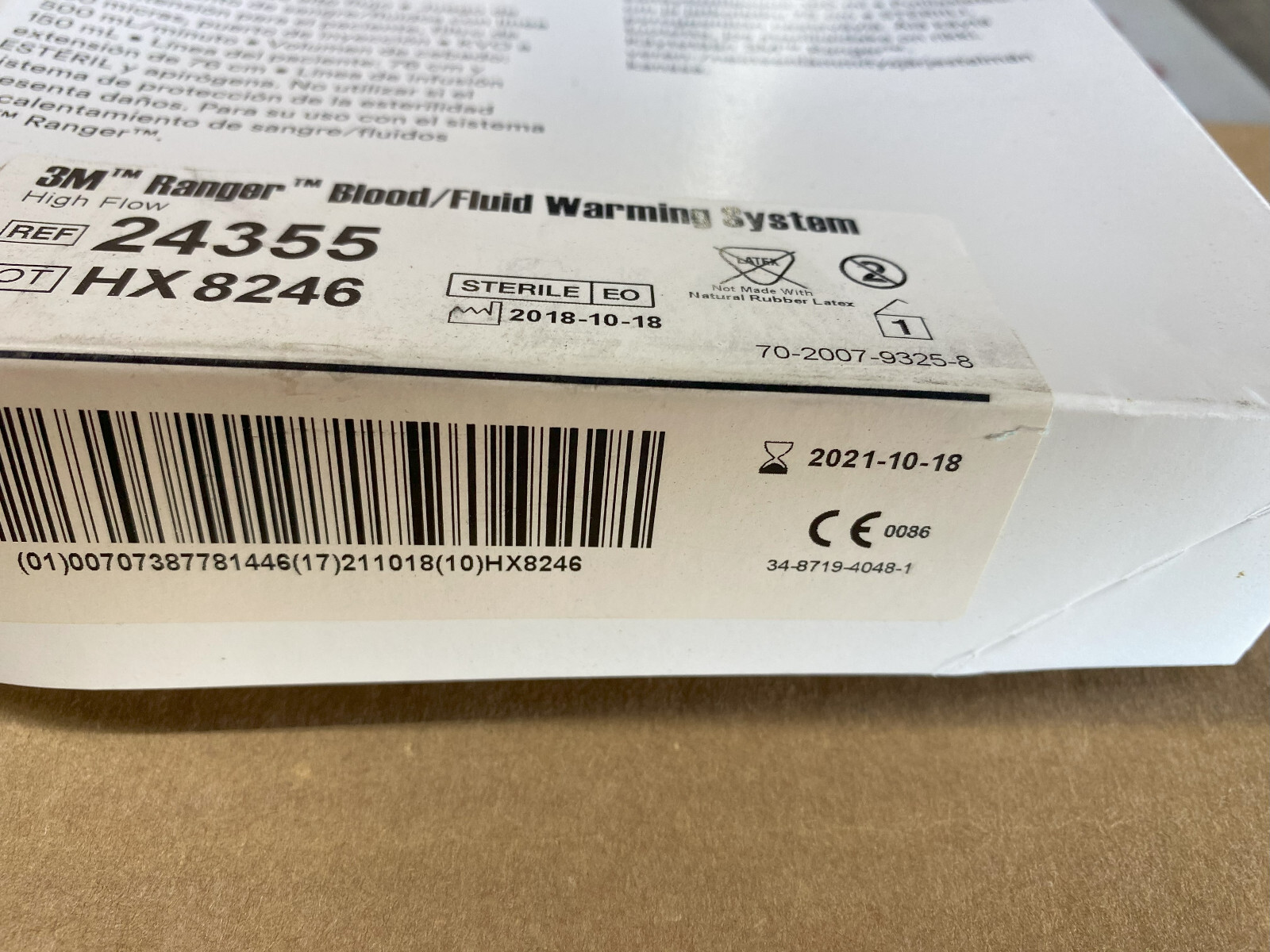 NEW SEALED 3M Ranger Blood Fluid Warming Irrigation High Flow 24355 ...