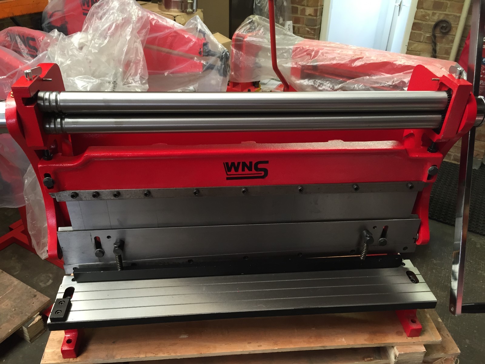 3 in 1 Combination Machine 1000mm Bending Rolls Guillotine Shear Folder ...