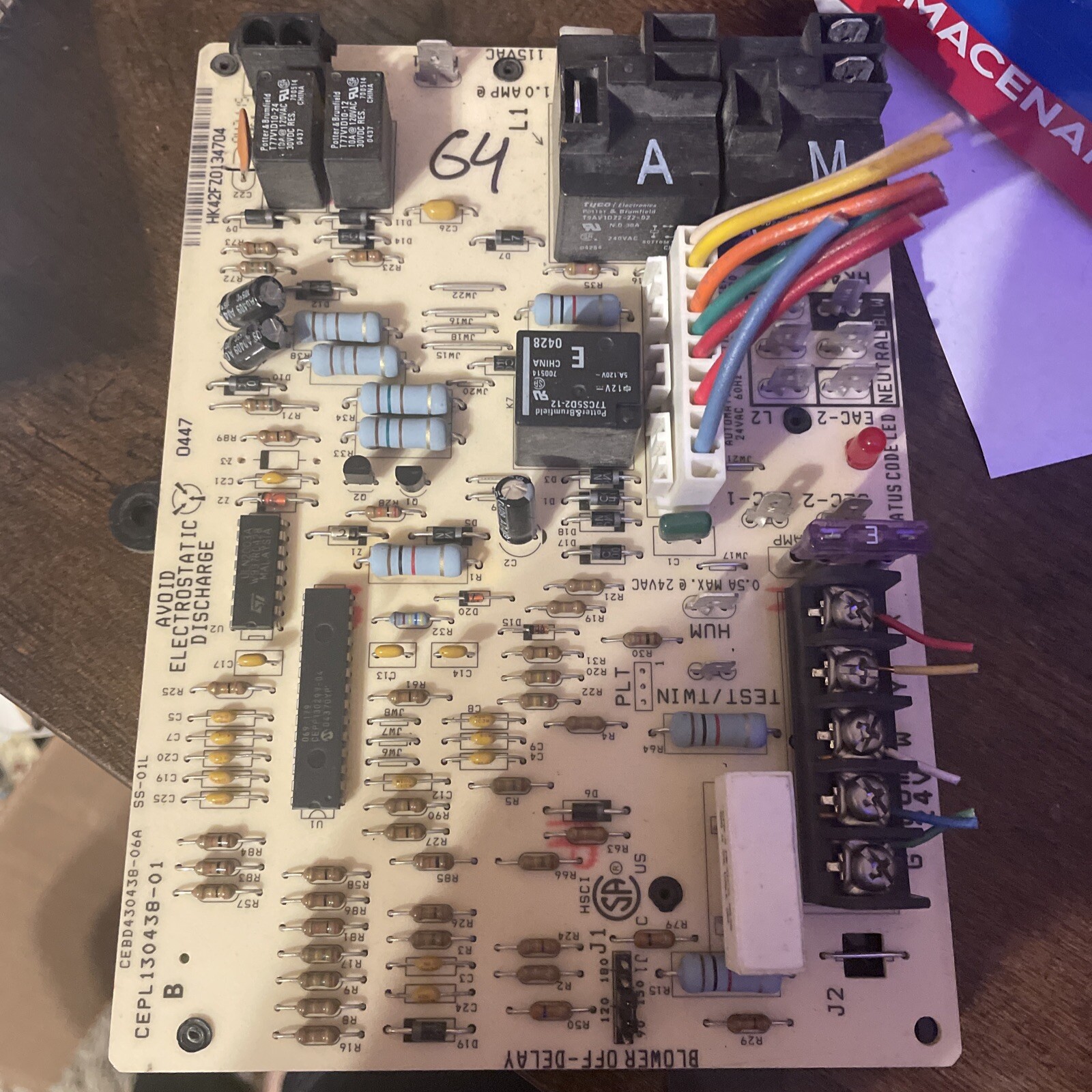 Furnace Control Board Carrier CEPL130438-01 | eBay