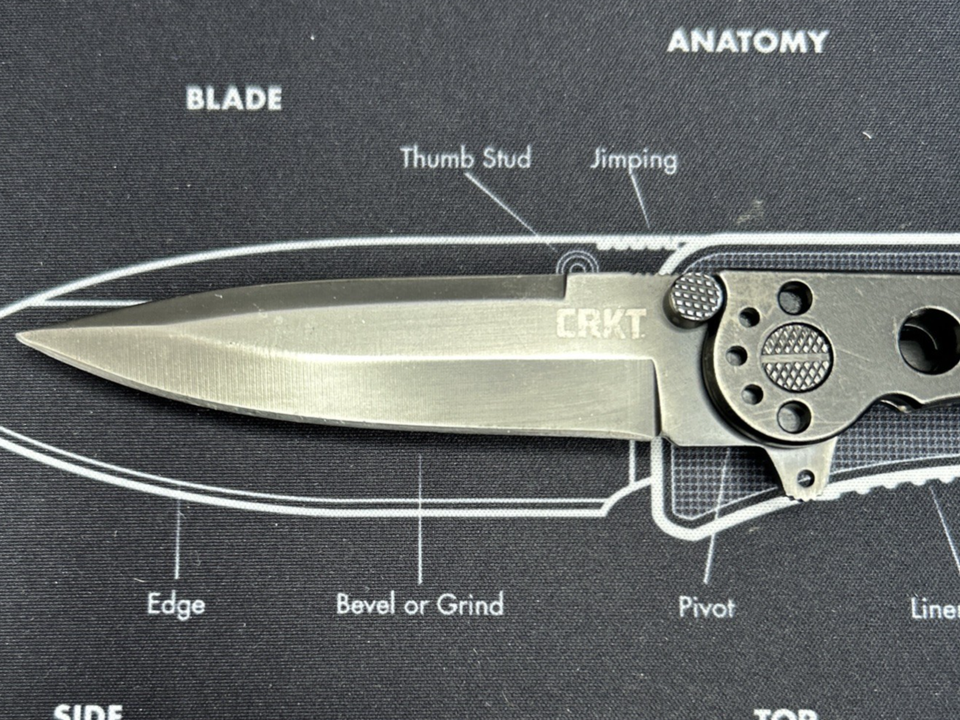 CRKT M16-01KS Carson Design Frame Lock Plain Edge Black Pocket Knife | eBay