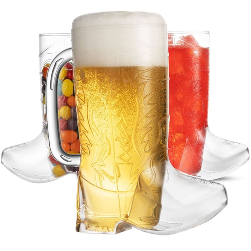 17oz Cowboy Boot Cups For Western Themed Rodeo And Birthday Party ...