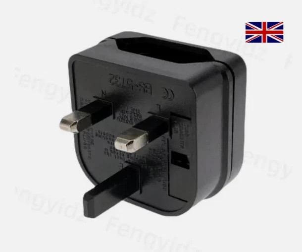 EU European Euro Europe 2-Pin To 3-Pin UK Travel Plug Socket Converter ...