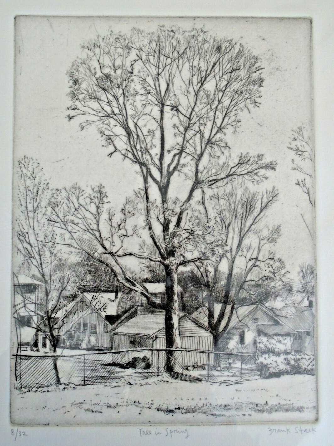 Frank Stack Signed Tree in Spring Etching (Robert Crumb contemporary ...