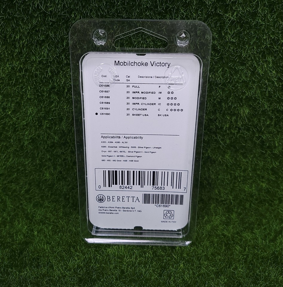 Beretta Mobilchoke Victory Extended Choke Tube 20GA SK USA Skeet ...
