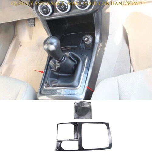 For Mitsubishi Lancer EVO 2007-2017 Carbon Fiber Center Console Gear ...