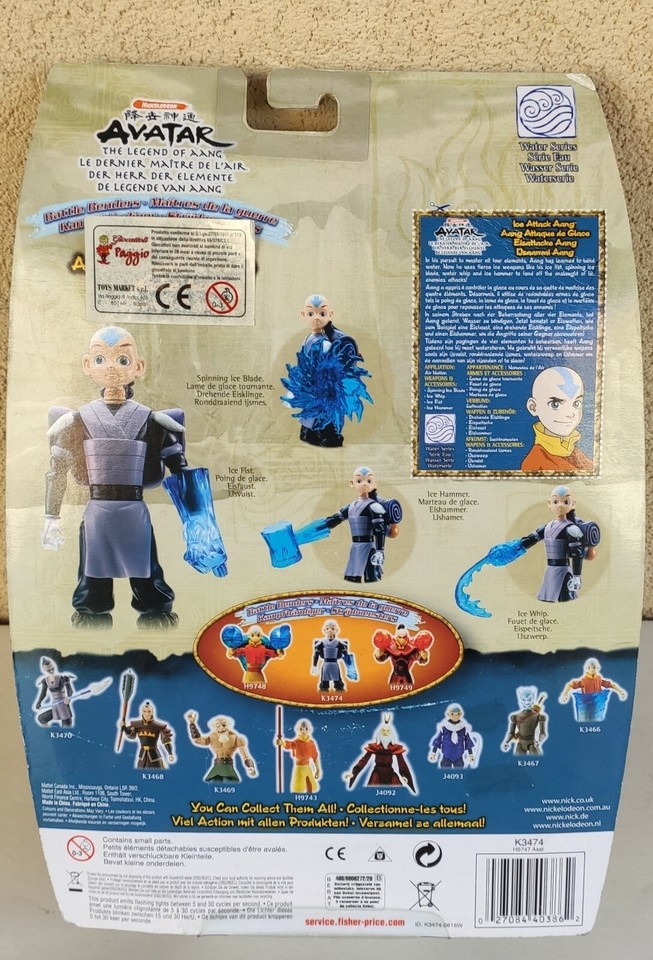 Avatar Ice Attack Mattel Vintage New Water Series The Legend Aang ...
