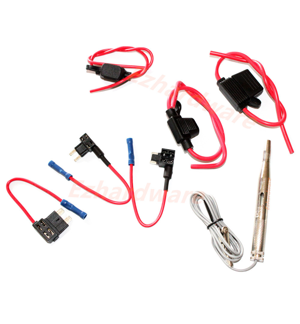 149pc Mixed Car Fuses Fuse Holders Fuse Taps & Circuit Tester ...