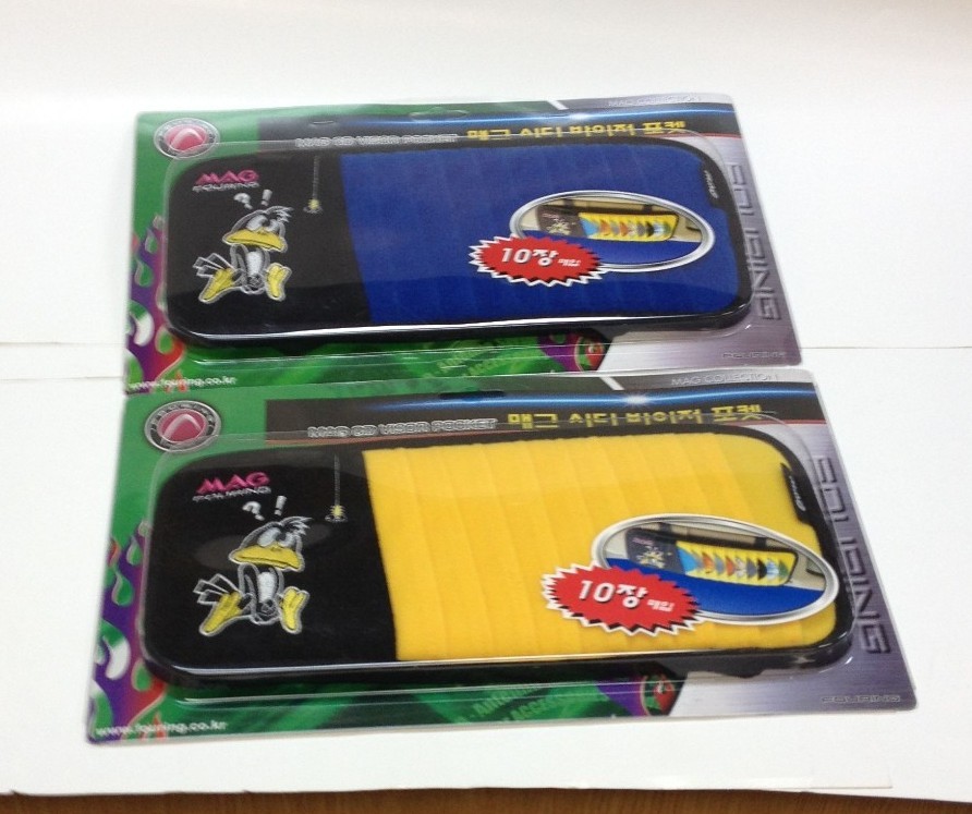 FOURING MAG AUTO CAR 10 CD DVD DISKS VISOR POCKET HOLDER CASE W/STRAPS ...