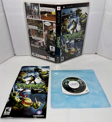 TMNT Sony PlayStation PSP Complete CIB w/ Original Case & Manual Tested ...