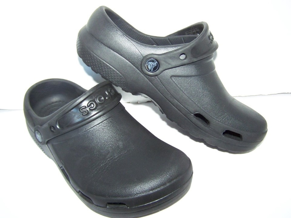 CROCS Classic Cayman Clogs Men's 5 / Womens 7 Work Black Bistro NTNEW ...