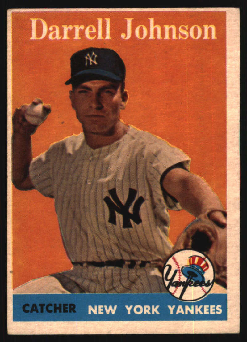 1958 Topps #61 Darrell Johnson VG/VGEX Yankees UER 574038 | eBay