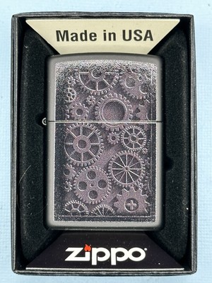 Steampunk Rugged Gears 48999 Design Black Matte Zippo Lighter NEW | eBay