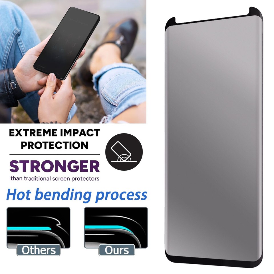For Samsung Galaxy S8 S8+ S8 PLUS Privacy Anti-Spy Tempered Screen ...