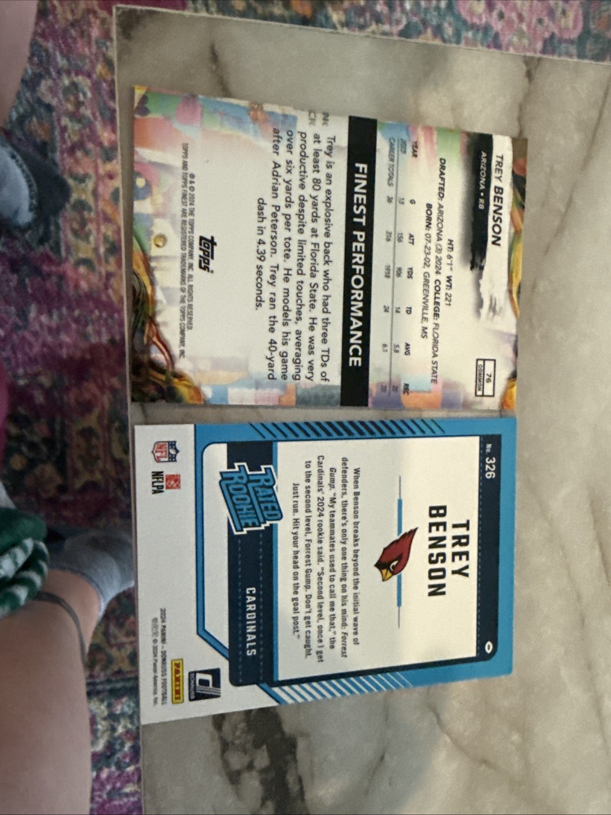 Trey Benson Autograph Card Numbered 160/299 And 7 Cards | eBay