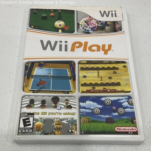 Nintendo Wii Play Disc Game Complete With Case Good Condition Official ...