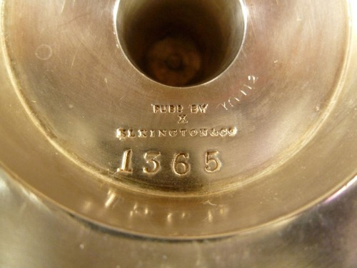 19th CENTURY ELKINGTON ROMAN CLASSICAL SILVERPLATED TAZZA CALLING CARD ...