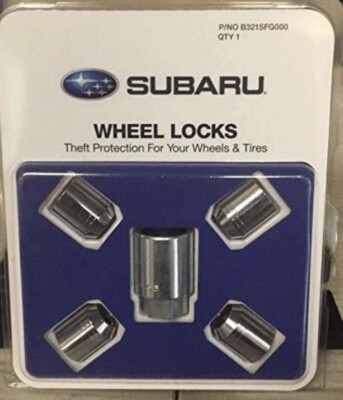 Genuine Subaru Wheel Tire Locks and Key NEW Impreza Forester Outback ...