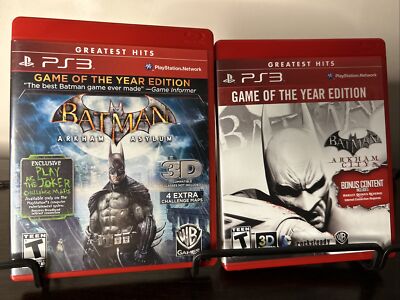 Batman: Arkham Asylum and Arkham City Game Of The Year Bundle (Sony PS3 ...