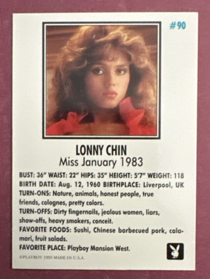 1993 Playboy Miss January 1983 Centerfold Collection #78 Lonny Chin | eBay