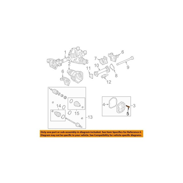 GM OEM Carrier Front Axles-cover Bolt 12471307 for sale online | eBay