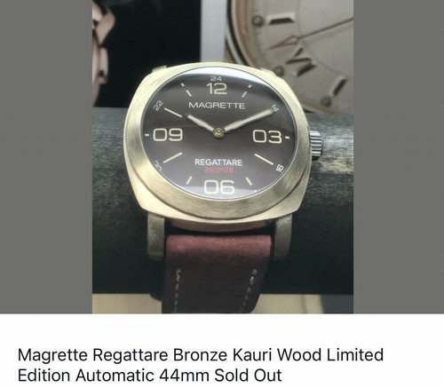 Magrette Regattare Bronze Kauri Wood Limited Edition Automatic 44mm | eBay