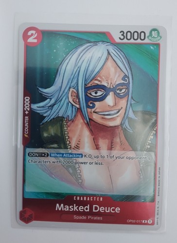 One Piece card game - Masked Deuce - OP02-017 R - Eng - Near mint | eBay