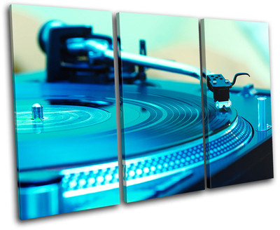 Turntables DJ Urban Club Record Player Decks Music Canvas Artwork Print ...