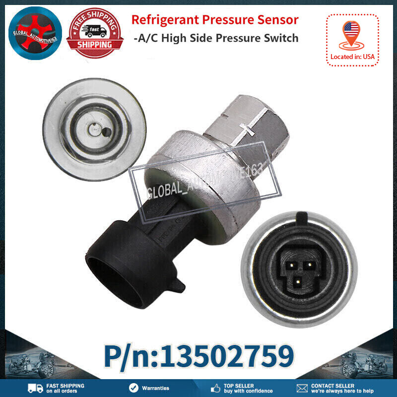 A/C Refrigerant Pressure Sensor 13502759 For GM Buick Cadillac Chevolet ...