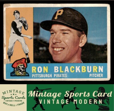 1960 Topps - Ron Blackburn - #209 Pittsburgh Pirates | eBay