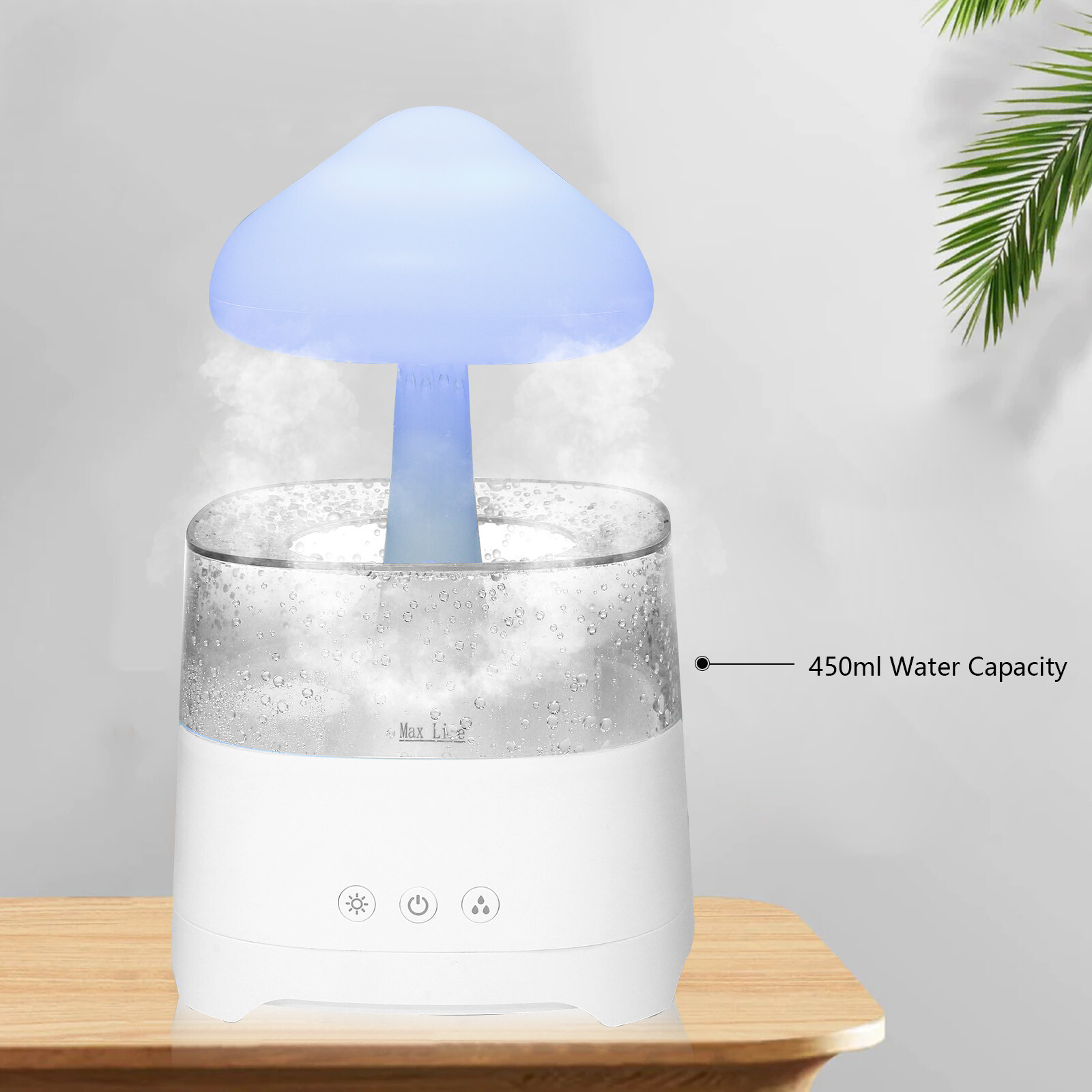 Rain Humidifier Water Drip with Bluetooth 7 Light Colours Rain ...