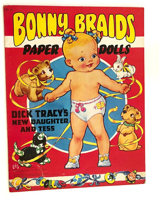 Darling 1950 Paper Doll "Bonny Braids" Dick Tracy's New Daughter & Tess ...