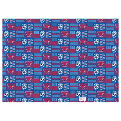 Western Bulldogs AFL Gift Wrapping Paper School Book Covering | eBay ...