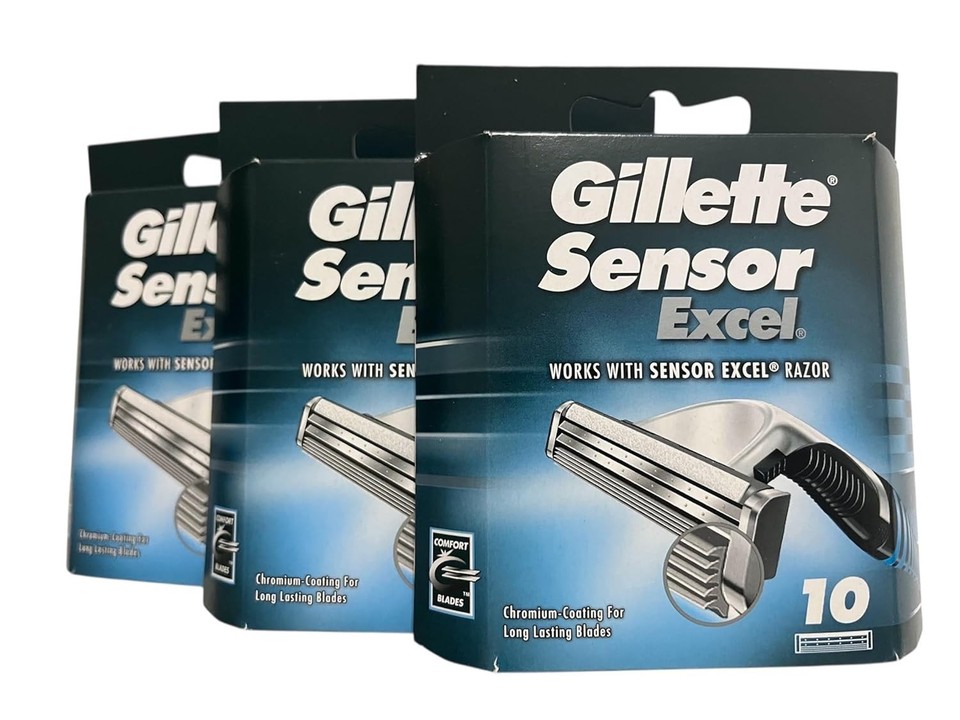 Gillette Sensor Excel Razor Blades - 30 Cartridges | eBay