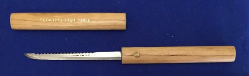 Old Floating Fish Knife Stainless Steel Japan Double Edge Serrated ...