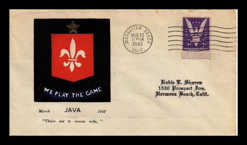 Dr Jim Stamps US Cover Boy Scout Emblem Cachet Manhattan Beach 1945 ...