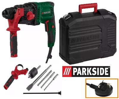Parkside SDS-Plus Hammer Drill 800w Mains Powered Keyless chuck ...