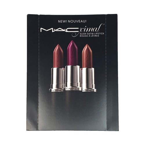 MAC Macximal Sleek Satin Lipstick 3 Shade Carded Travel Sample And Applicator 773602699360| eBay