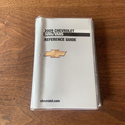 2009 Chevrolet SUV Van Reference Guide Tahoe Trailblazer Etc All ...