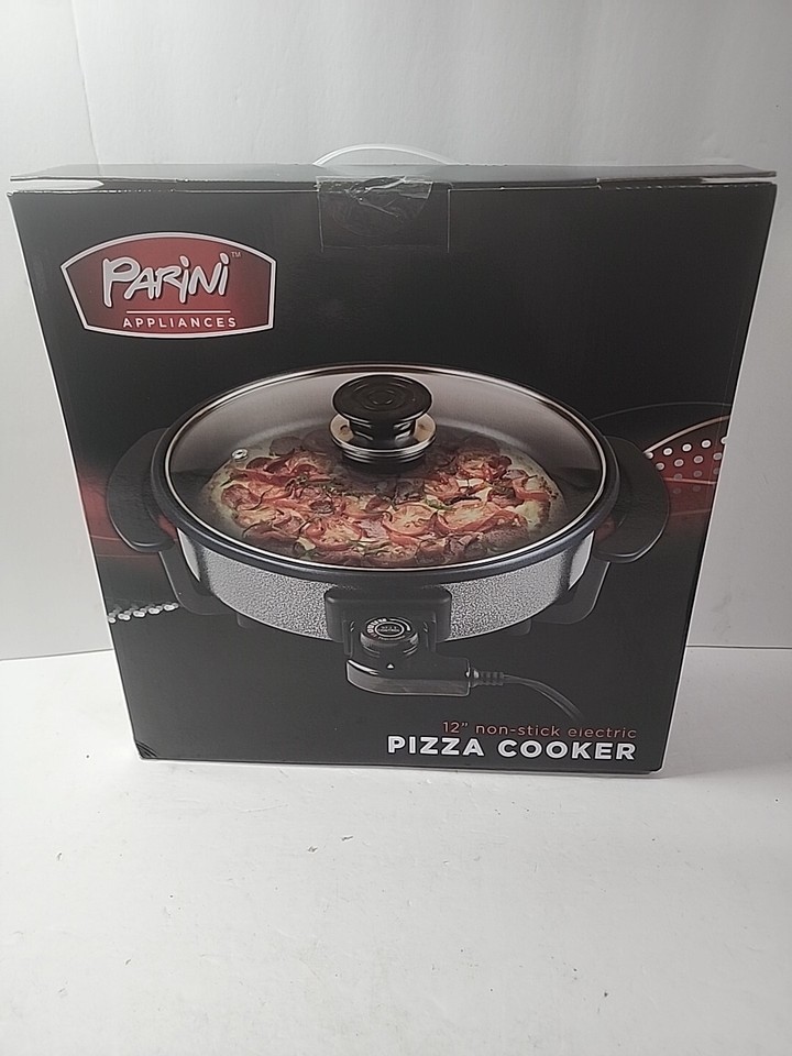NEW...Parini Appliances 12" Non-Stick Electric Pizza Cooker. Indoor ...